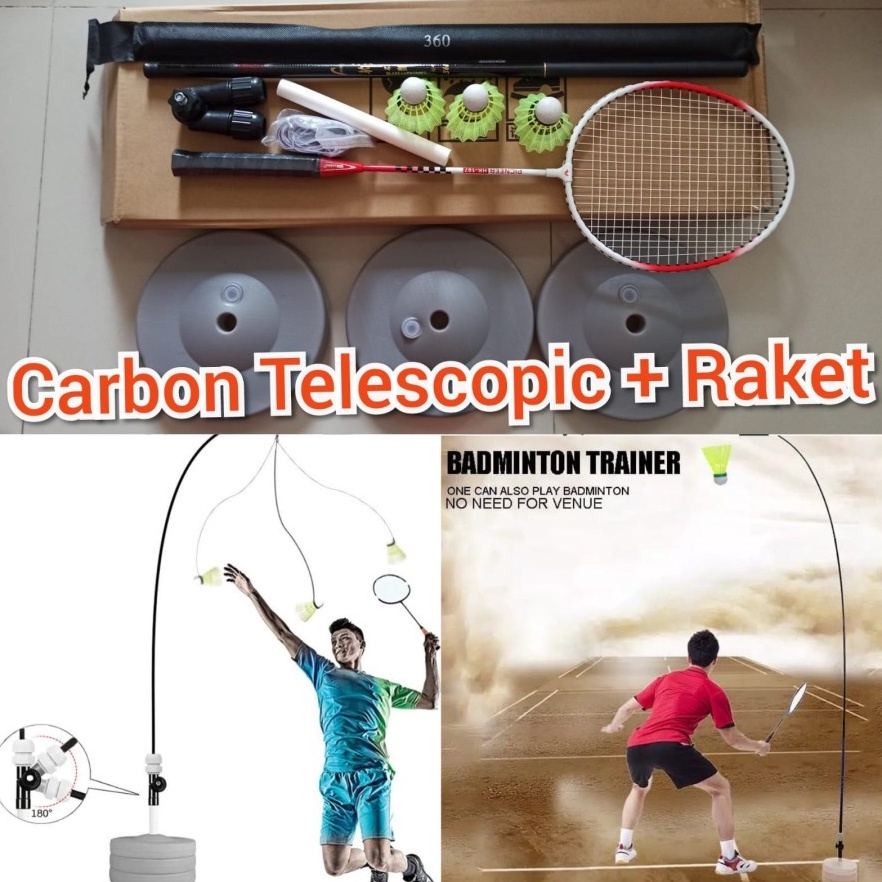 Jual Produk Terkini.. Badminton Trainer latihan sendiri mandiri alat ...