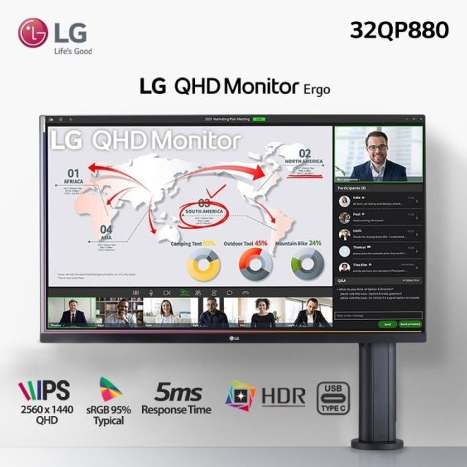 Jual Led Monitor Lg 32 Inchi 32Qp880 Store_Yezan | Shopee Indonesia