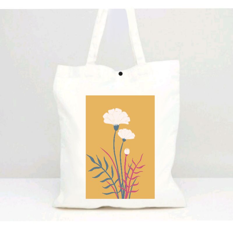 Jual totebag canvas putih aesthetic | Shopee Indonesia