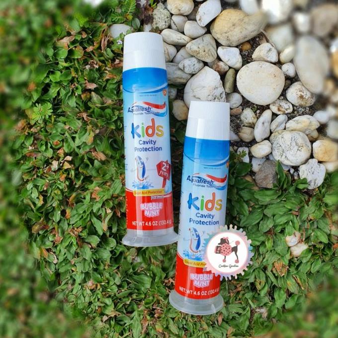 Jual AQUAFRESH KIDS TOOTHPASTE BUBBLE MINT | Shopee Indonesia