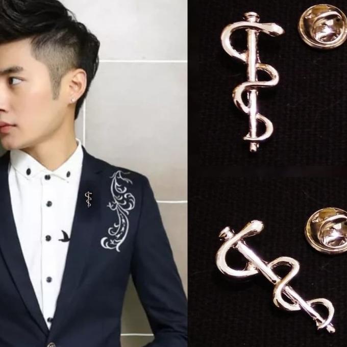 Jual METAL SILVER PIN BROS JAS KAMEJA TUXEDO MEDIC MEDICAL BADGE DOKTER | Shopee Indonesia