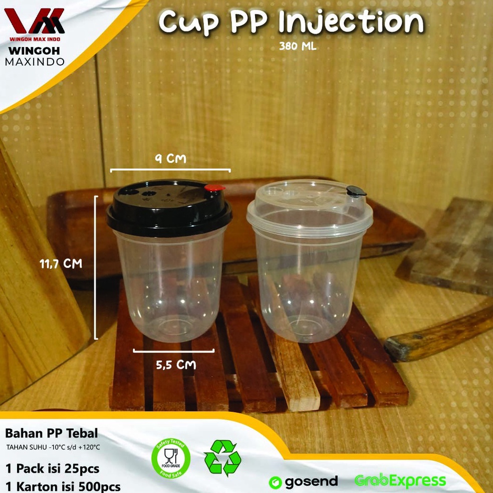 Jual STOK TERBARU!. PAKET HEMAT CUP INJECTION 380ML - 12Oz - WINGOH ...