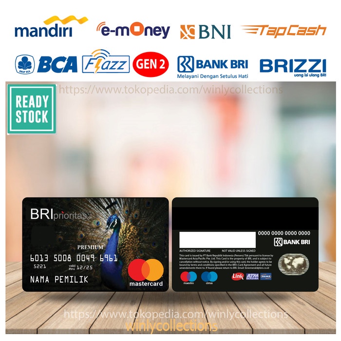 Jual Kartu Emoney Mandiri Bca Gen 2 Bni Bri Prioritas New Design - 2 ...