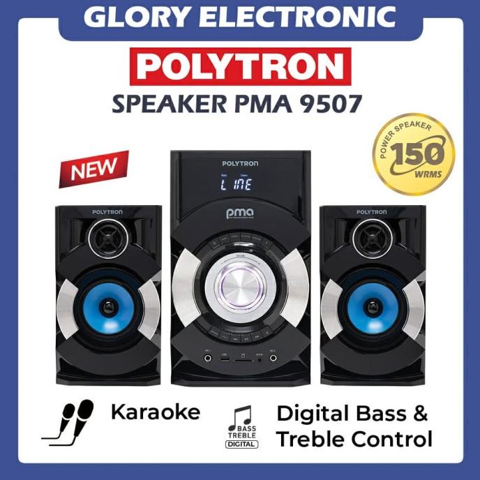 Jual POLYTRON Multimedia Speaker PMA 9507 / BA Bluetooth Speaker, Karaoke | Shopee Indonesia
