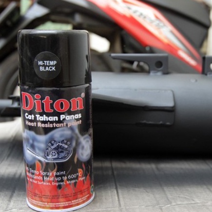 Jual HOT SALE Cat semprot Diton Premium Hi Temp BLACK DOFF anti panas hitam doff 150cc (KIRIM ...
