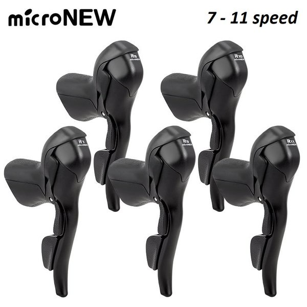 Jual sepasang Brifter MicroNew 2 x 7 8 9 10 11 speed shifter rem ...