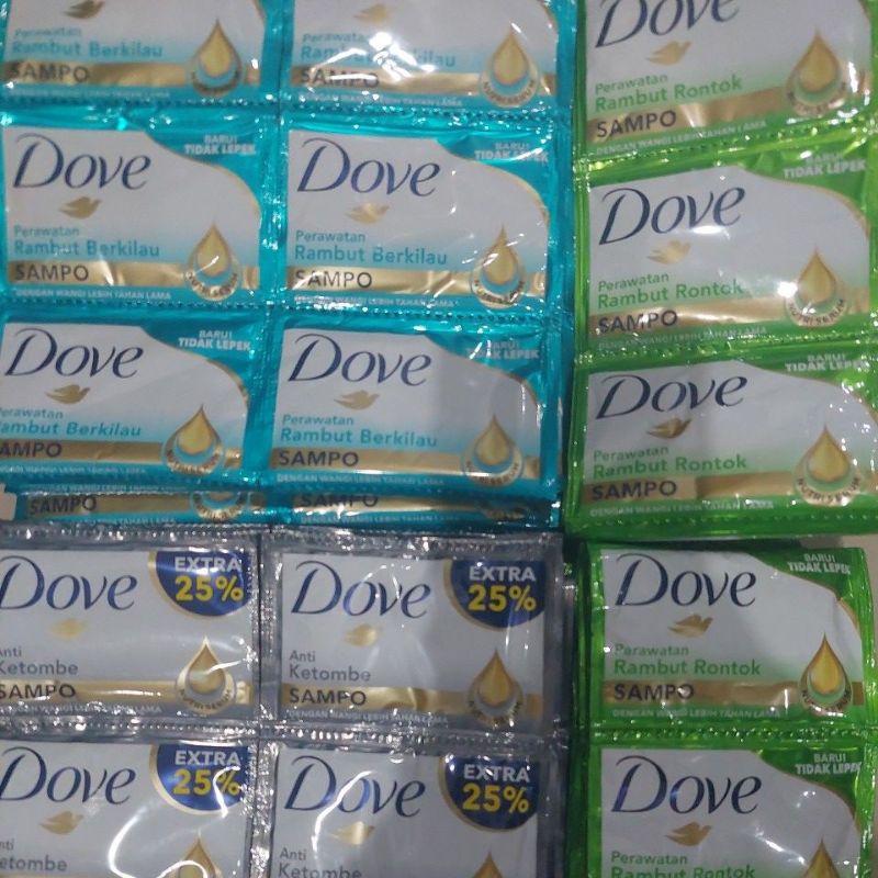 Jual DOVE SAMPO 1 RENCENG ISI 12X8ML Shampoo Dove | Shopee Indonesia