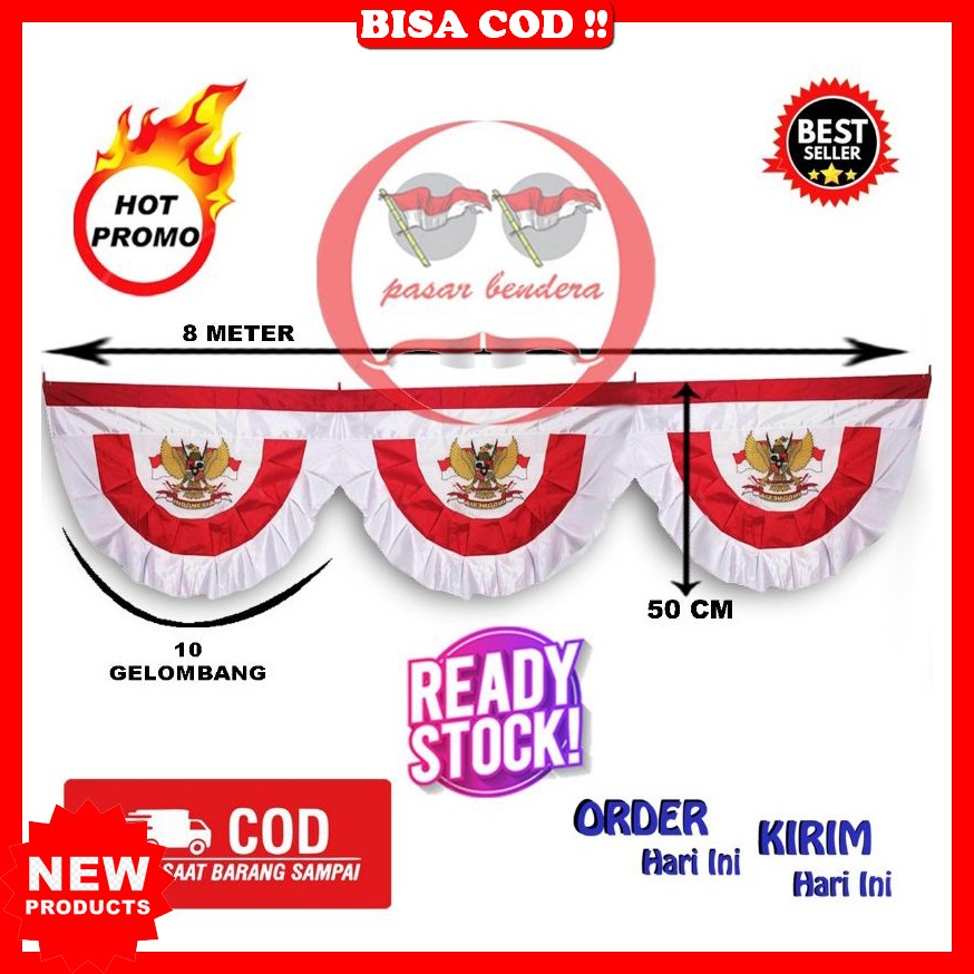 Jual Umbul Umbul Costum Panjang Jumbo Besar Umbul2 Agustus Agustu Hut ...