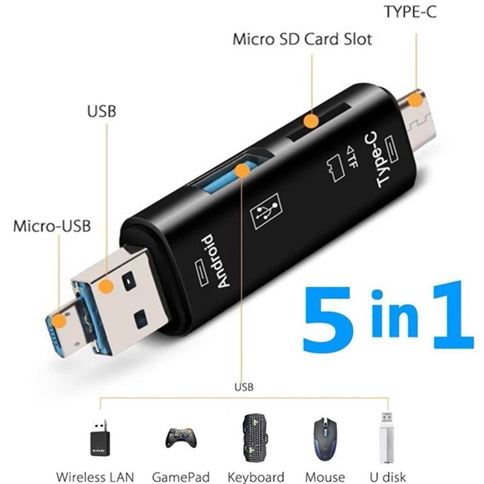Jual Terbaru ActualCodCard Reader Otg 5 In 1 Usb 3.0 Type C Fit For ...