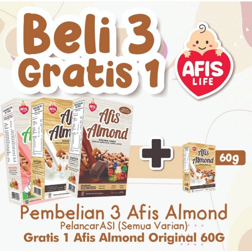 Jual Terkini AFIS Susu Almond Asi Booster Dan SBK Kacang Hijau PLus ...
