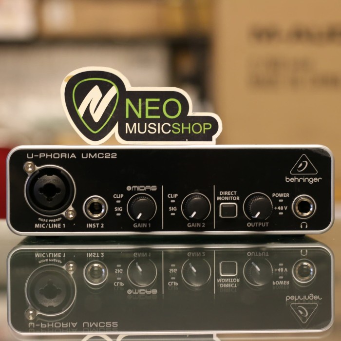 Jual Terbaru Behringer Umc22 [ Umc 22 ] Audio Interface Soundcard W ...