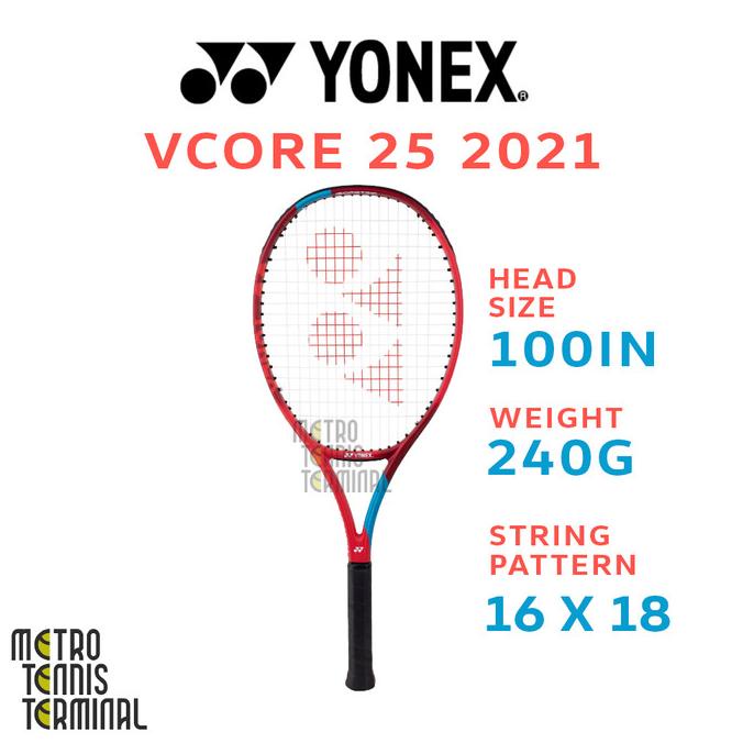 Jual Yonex Vcore 25 Tango Red 2021 Tennis Junior ( Raket Tenis Anak ) | Shopee Indonesia