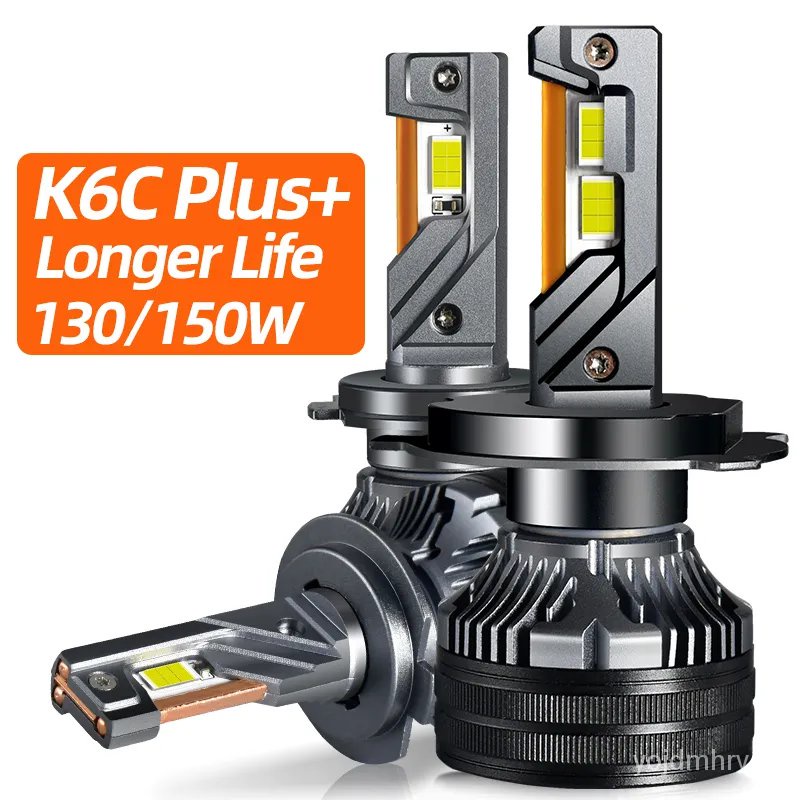 Jual &K6C PLUS H7 H4 H11 9005 130/150W 3-Copper-Tube LED Headlight Bulbs For Car 9006 H1 Led ...