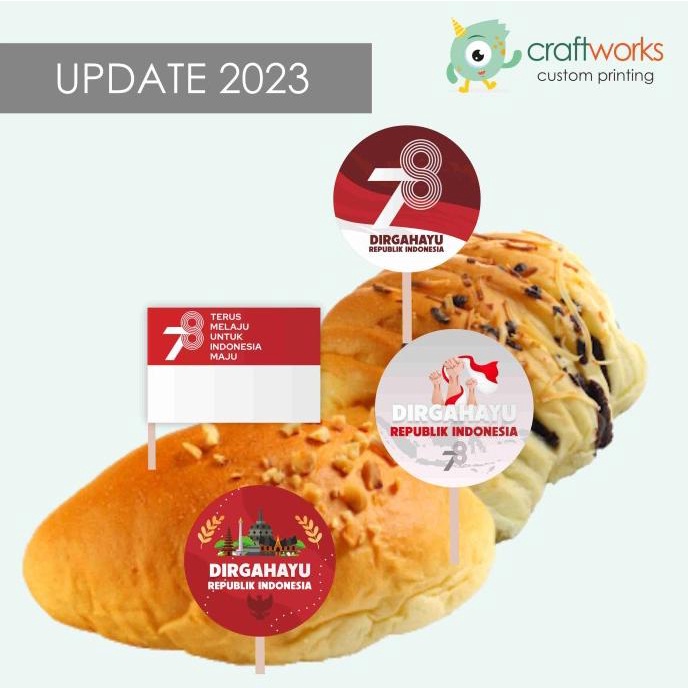 Jual ~@~@~@~@] HUT RI / DIRGAHAYU 17 AGUSTUS MINI CAKE TOPPER / CUPCAKE ...