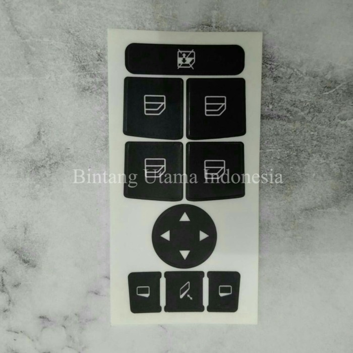 Jual STICKER POWER WINDOW SWITCH MERCEDES MERCY W204 W212 C200 E200 ...