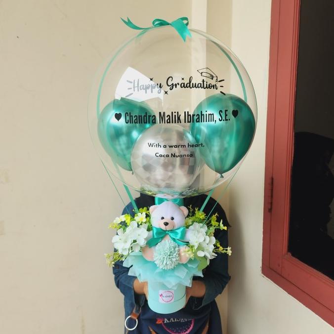 Jual Buket Balon Bucket Balon Bouquet Balon Boneka dan Bunga | Shopee ...