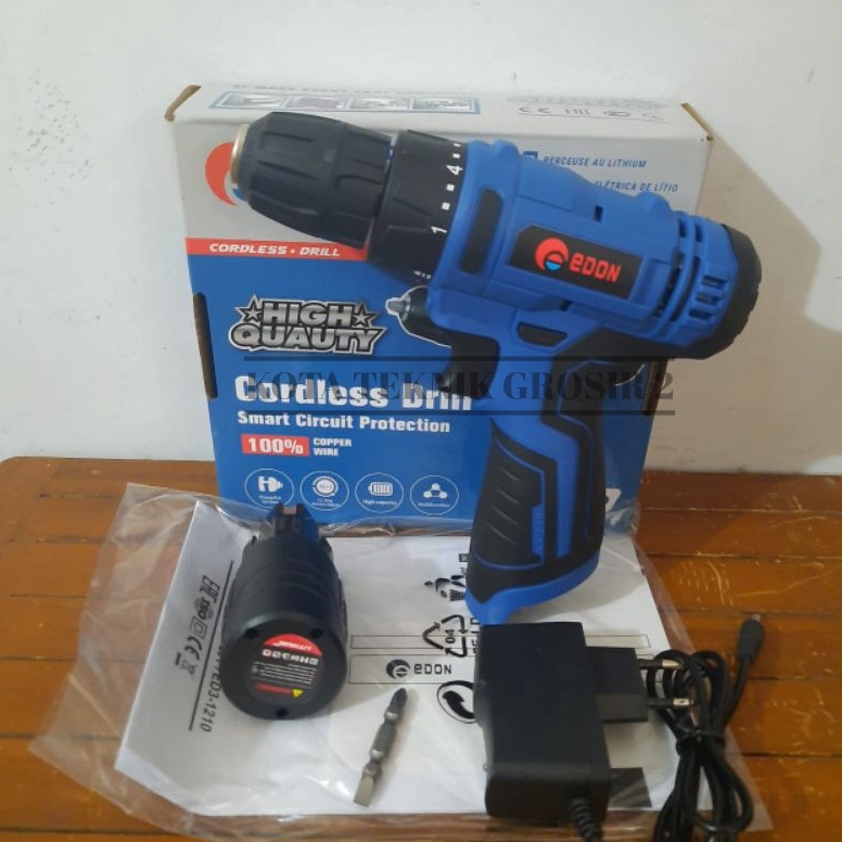 Jual HOT SALE!. MESIN BOR CORDLESS EDON 12 VOLT BOR BATERAI BOR CHARGER ...