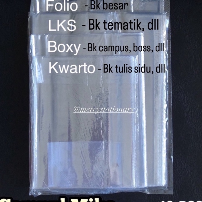 Jual GVLM4555 sGROSIRs 10 pc - Sampul Mika Tebal Kwarto Boxy Folio Cover Mika F4 Sampul LKS ...