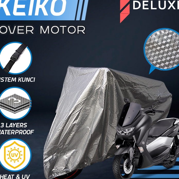 Jual New.. Cover Sarung Tutup 3 Layer Lapis Motor Besar (L) Waterproof ...