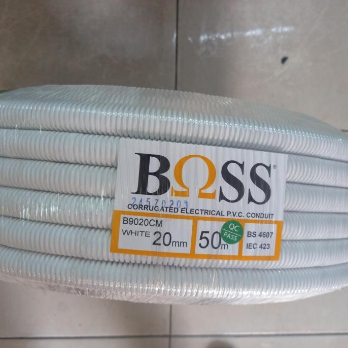 Jual Flexible 20Mm Merek Boss 50Meter Warna Putih | Shopee Indonesia