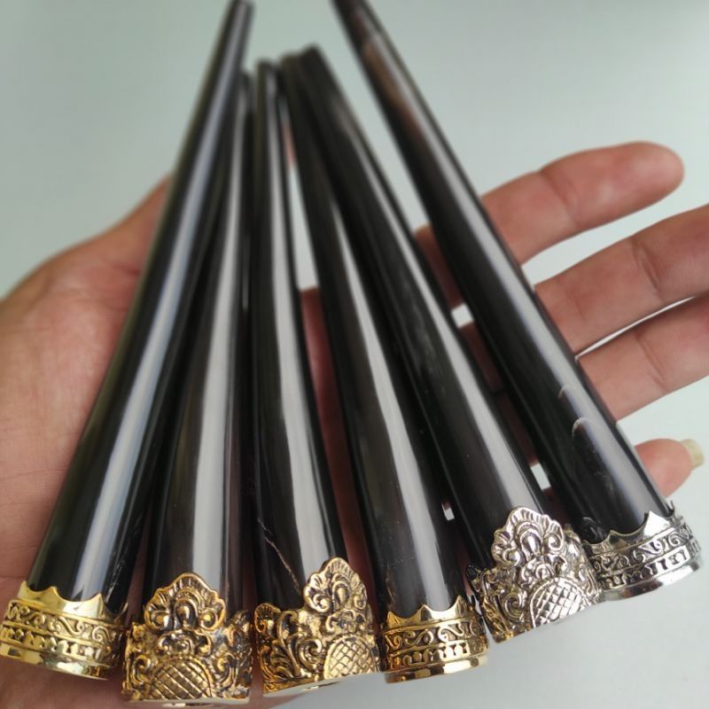 Jual ONCE PIPA TANDUK KERBAU DILENGKAPI RING ALPAKAH MAHKOTA PANJANG ...