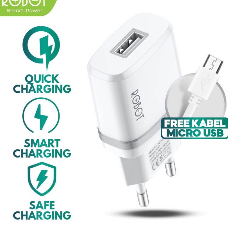 Jual AIF025 Robot Adaptor Charger RT-K7 Quick Charge 5V/1A With Micro ...
