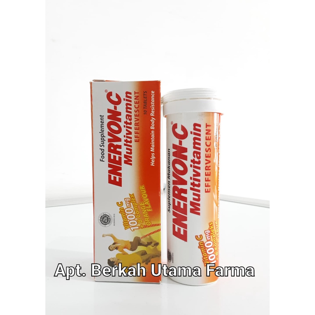 Jual Enervon C effervercent Botol isi 10 tab - Multivitamin | Shopee ...