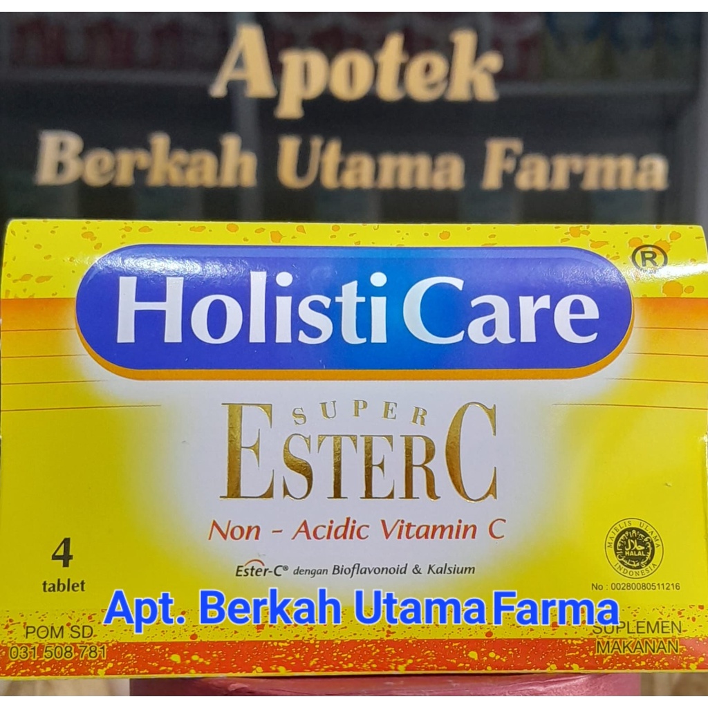 Jual HolistiCare /Holisti Care Super Ester C Strip isi 4 Tablet ...