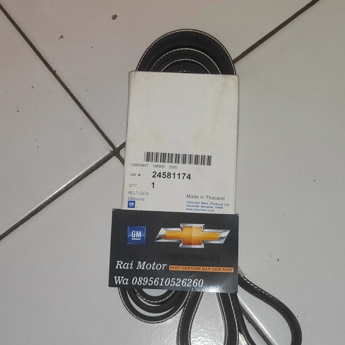 Jual Fan Belt V Belt Chevrolet Colorado Original Gm 24581174 Kode My ...