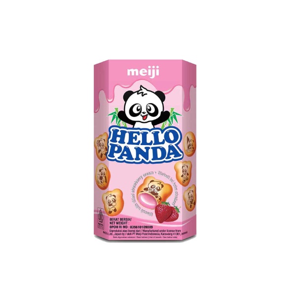 Jual HELLO PANDA STRAWBERRY BISCUIT 42 GR | Shopee Indonesia