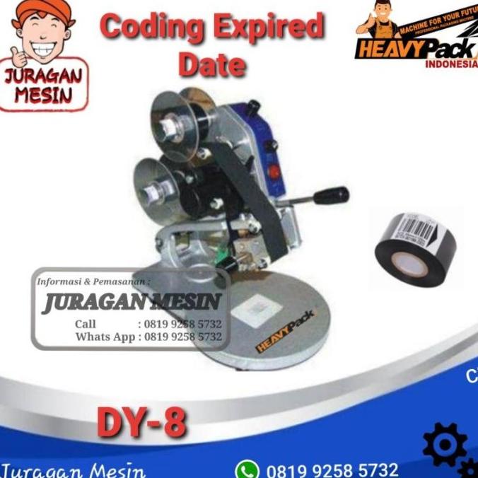 Jual Mesin Coding Cetak Tanggal Expired Date Manual DY-8 | Shopee Indonesia