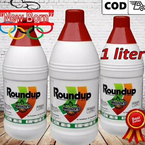 Jual FreshWw3W7 Roundup 1 liter / herbisida sistemik/ semprot rumput ...