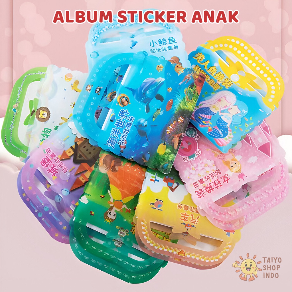 Jual TAIYO Seni Kerajinan Album Stiker Anak Buku Koleksi Tempel Sticker ...
