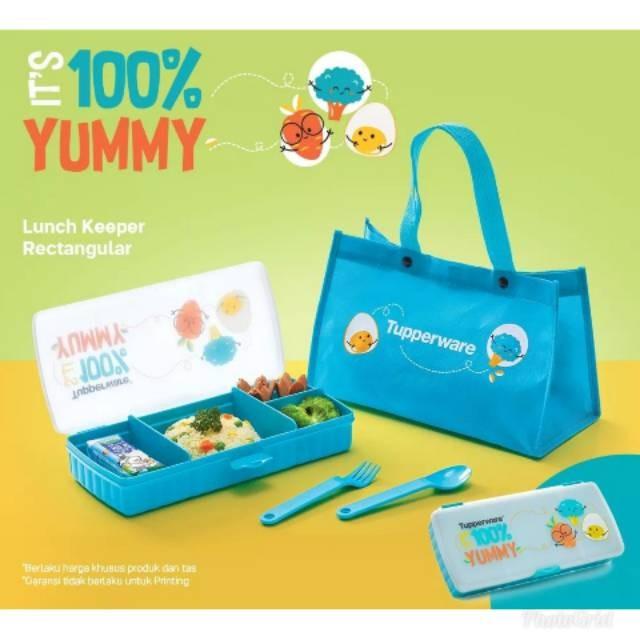 Jual Tempat Makan Tupperware Lunch Keeper Rectangular Kotak Makan Set ...