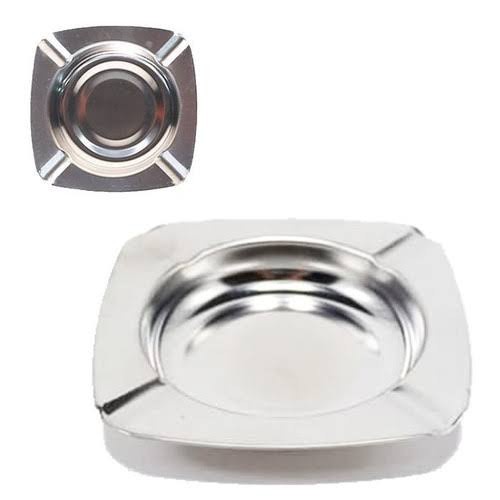 Jual Asbak Stainless Segi Kotak Ashtray Abu Rokok Meja Cafe Restoran ...