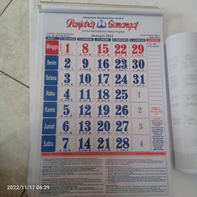 Jual hanya disini] Kalender Panjebar Semangat 2023 Kalender Primbon ...