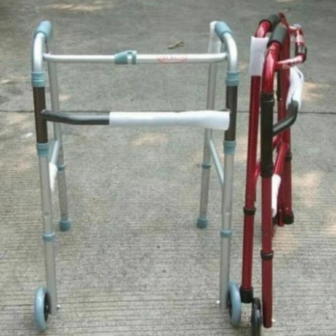 Jual Walker Roda Kaki 4 Avico/ Tongkat Walker/ Alat Bantu Jalan Lansia ...