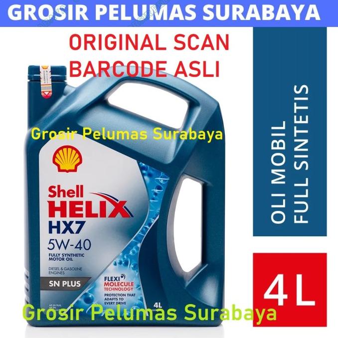 Jual Original Barcode Scan Shell Helix Hx7 Plus 5W-40 Sn Plus 4Ltr ...
