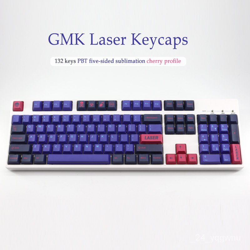 Jual &132 Keys GMK Laser Keycaps PBT Five-Sided Sublimation Mechanical ...