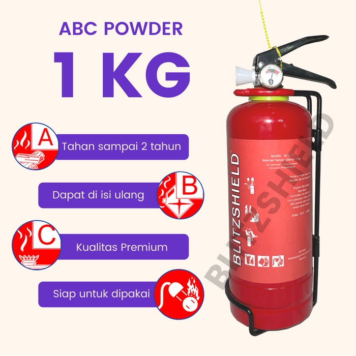 Jual ALAT KESELAMATAN APAR 1 KG ABC DRY POWDER / ALAT PEMADAM API RINGAN / FIRE EXTINGUISHER ...