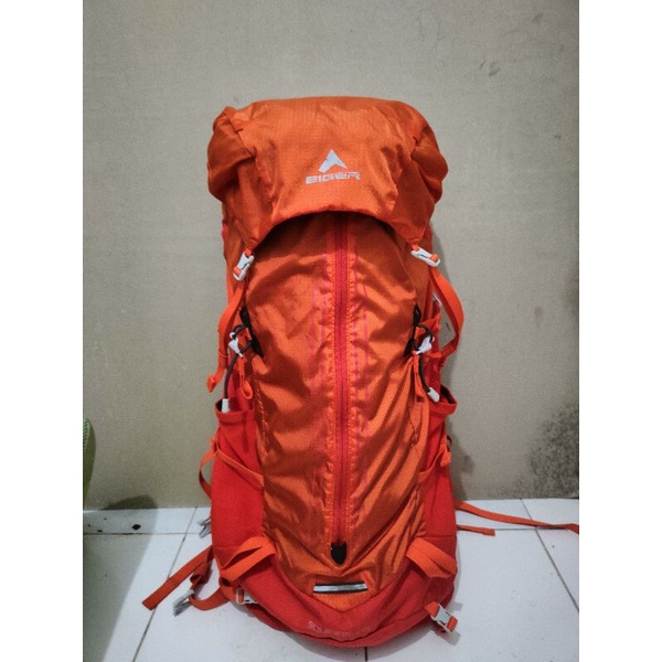 Jual Carrier Keril Tas Gunung Eiger Equinox 45L | Shopee Indonesia