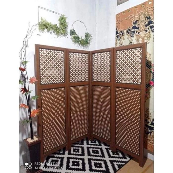 Jual Sketsel Pembatas Ruangan Sekat Kamar Anyaman Rotan Sintetis 037 ...