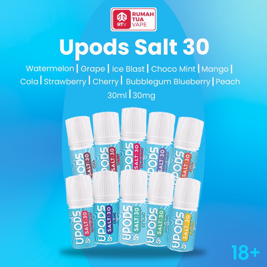 Jual UPODS SALTNIC SERIES 30MG 30ML PREMIUM LIQUID VAPE | Shopee Indonesia