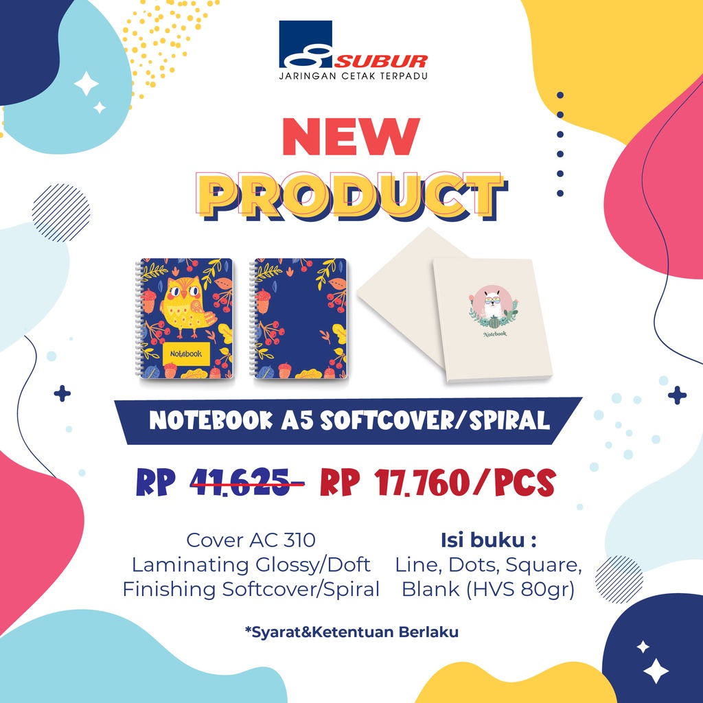 Jual NOTEBOOK CETAK LINE GRID DOTS GARIS TITIK NOTEBOOK CUSTOM BUKU ...