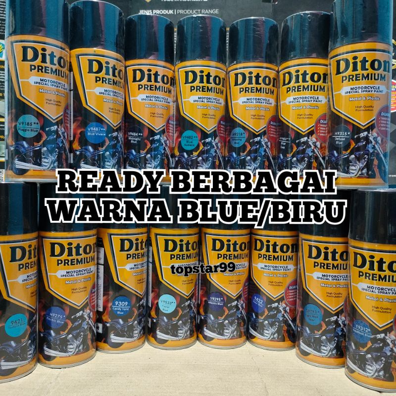 Jual Diton Premium Pilox Pilok Cat Semprot Ready Berbagai Warna Biru ...