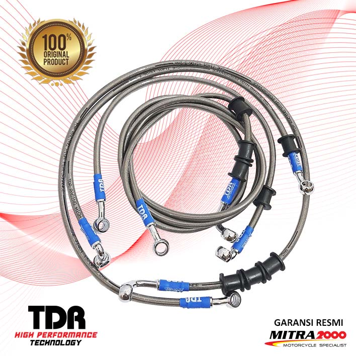Jual Selang Rem TDR Brake Hose N-MAX (ABS) / (NON ABS) TITANIUM SILVER & BLACK CARBON | Shopee ...