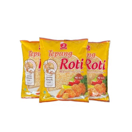 Jual TEPUNG ROTI PANIR BREAD CRUMB J FOOD/TEPUNG ROTI MIX 500GR ...