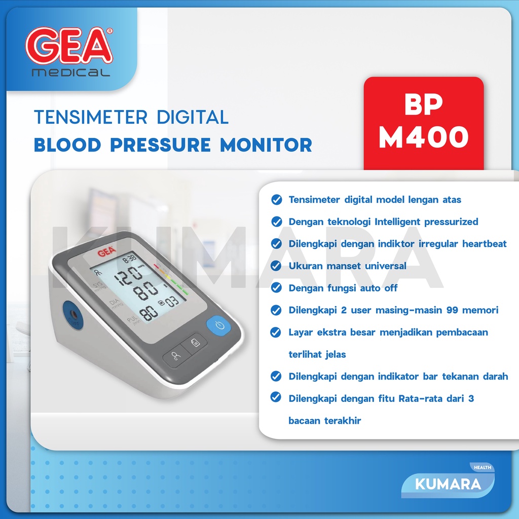 Jual GEA - Tensimeter Digital GEA BP-M400 / Alat Cek Tekanan Darah GEA ...