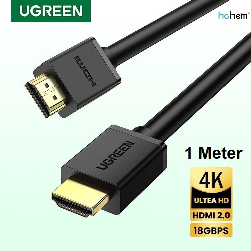 Jual UGREEN Kabel HDMI 1M 1 METER Male to Male V2.0 Support 4K Gold Plated Cable Versi 2.0 HD ...