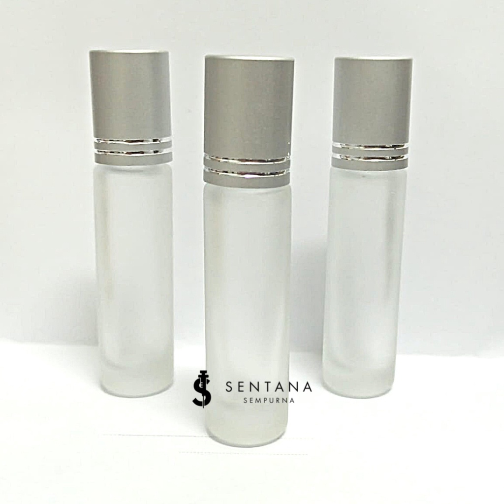 Jual Botol Kaca Silver Aroma Terapi Roll On 8 ml / Botol Parfum Fresh ...